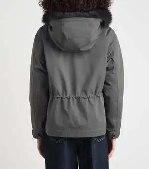YVES SALOMON Down Fur-trim Technical Parka Coat