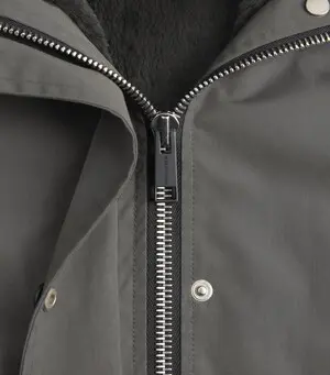 YVES SALOMON Down Fur-trim Technical Parka Coat