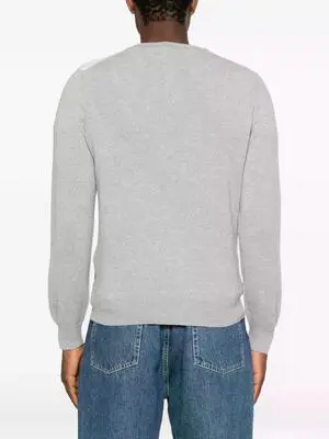 VENGERA Argyle-pattern V-neck Sweater
