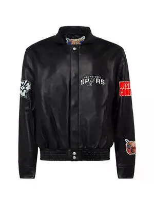 JEFF HAMILTON San Antonio Spurs Leather Jacket - Black