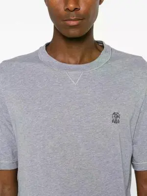 Brunello Cucinelli Logo-embroidered T-shirt