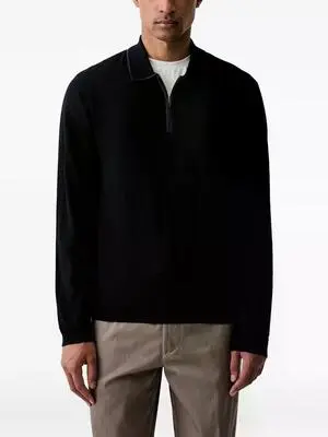 Emporio Armani Travel Essential Smooth Wool Polo-collar Sweater