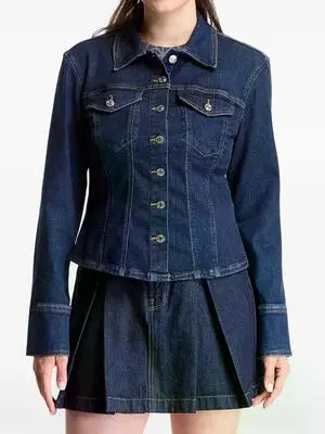 Calvin Klein Sculpt Trucker Shirt - Blue