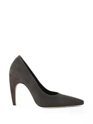 JUDE Fame Square-toe Pumps - Grey