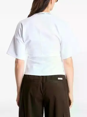 Calvin Klein Logo-neck Interlock T-shirt