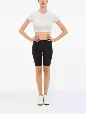 Champion Ribbed-knit Cropped T-shirt
