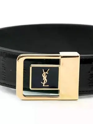 Saint Laurent Logo-plaque Belt