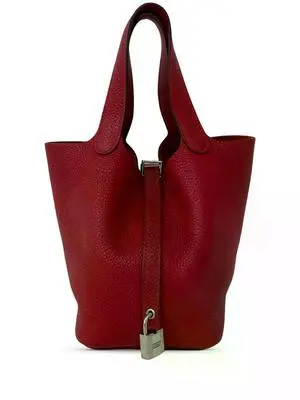 Hermès 2012 Clemence Picotin Lock 18 Handbag - Red