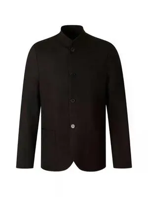 Harris Wharf London Nehru High-neck Patch-pocket Jacket