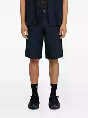 DIESEL® Garment-dyed Linen Blend Bermuda Shorts