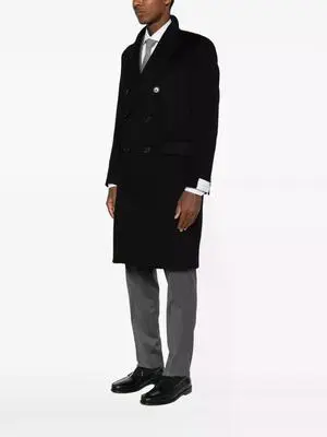 Caruso Double-breasted Peaked-lapel Coat