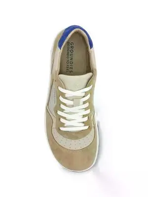 GROUNDIES Nova Perforated Panelled Sneakers
