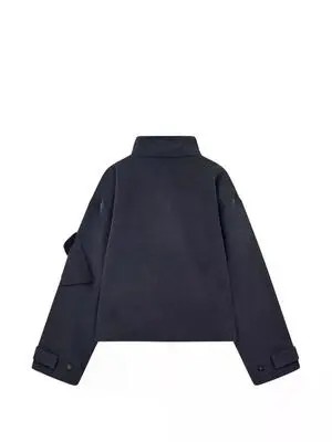 Giorgio Armani High-neck Utility Jacket - Grey