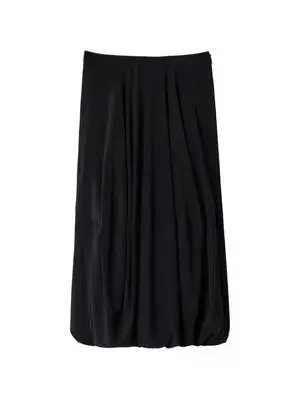 LEMAIRE Balloon Skirt In Silk Crepe De Chine - Black