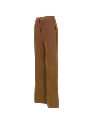 KAOS Chenille-effect Wide-leg Trousers