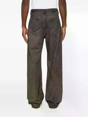 Rick Owens Faded Whiskered Jeans