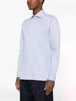 Zegna Spread-collar Long-sleeve Shirt
