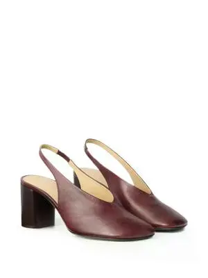 LEMAIRE 80 Mm Glove Slingback Pumps In Shaded Lambskin