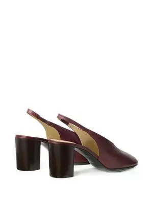 LEMAIRE 80 Mm Glove Slingback Pumps In Shaded Lambskin