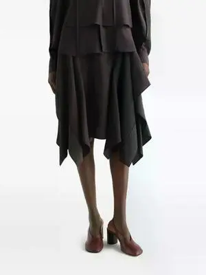 LEMAIRE 80 Mm Glove Slingback Pumps In Shaded Lambskin