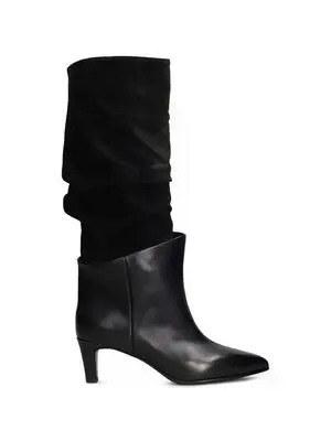 STRATEGIA SHOES Pointed-toe Slouchy Boots - Black