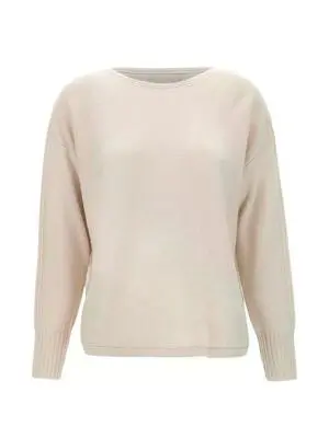ELENA MIRÒ Ribbed-detail Wool Sweater - Neutrals