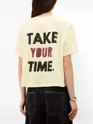 Ba&sh Take Slogan-print T-shirt