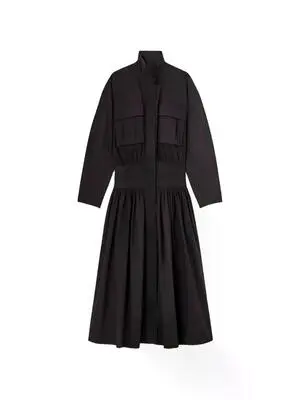 GANNI Dress In Cotton - Black