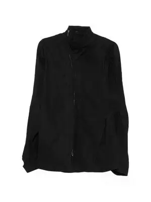 LEON EMANUEL BLANCK High-neck Shirt Jacket - Black