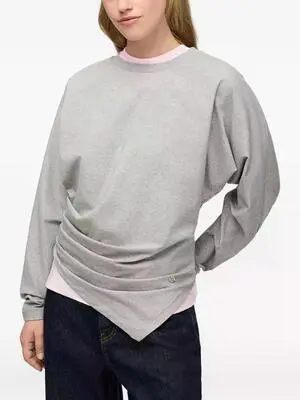 GANNI Blouse In Draped Jersey