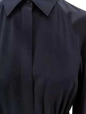 Max Mara Drawstring Silk Maxi Dress