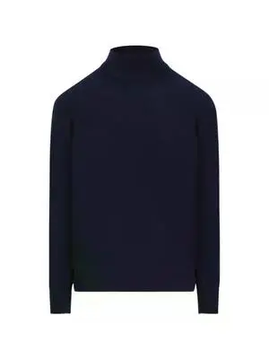Brunello Cucinelli High-neck Cashmere Sweater - Blue