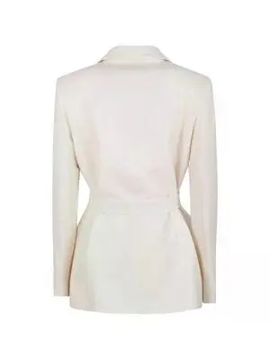 Peserico Belted Notch-lapel Jacket