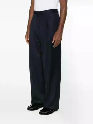 LARDINI Pleated Wide-leg Trousers