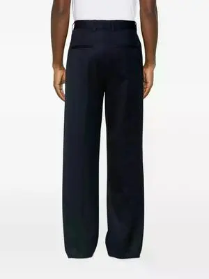 LARDINI Pleated Wide-leg Trousers