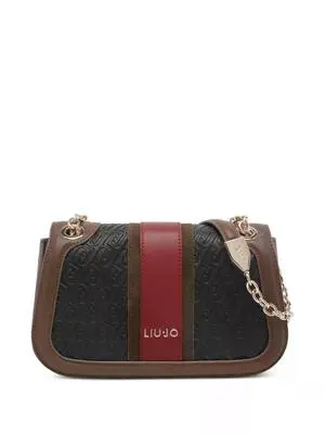 Liu Jo Monogram-embossed Shoulder Bag - Black