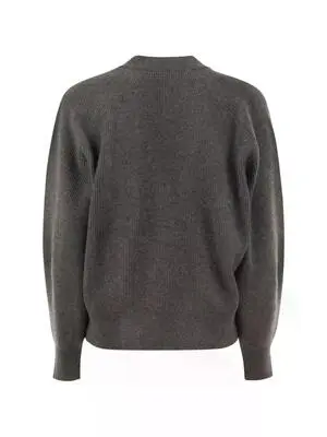 Brunello Cucinelli Ribbed-knit Cashmere Cardigan - Grey