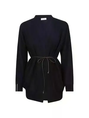 Peserico Belted Wrap-front Sweater