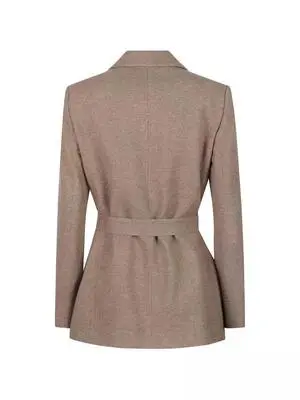 Peserico Belted Notch-lapel Blazer