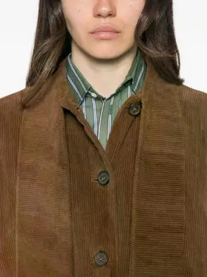 WHYCI MILANO Corduroy Pussy-bow Jacket