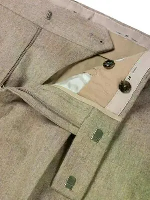 PT TORINO Pleated Turn-up Trousers