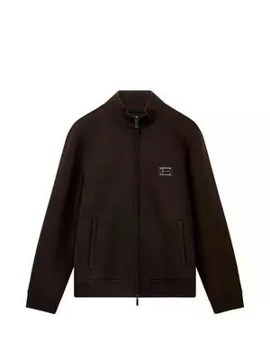 Emporio Armani Logo-plaque Zip-up Sweatshirt