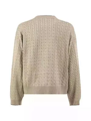 Brunello Cucinelli Cable-knit Shimmering Cotton Sweater