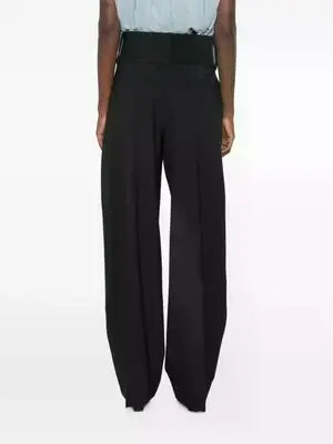 Sportmax Pleated Wide-leg Trousers