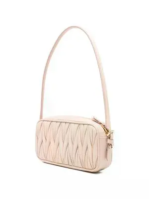 Miu Miu Matelassé Nappa Leather Pouch - Pink