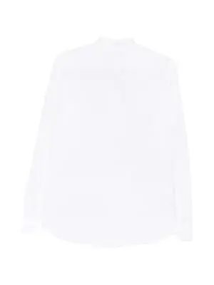 COSTUMEIN Band-collar Long-sleeve Shirt - White