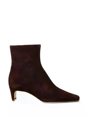 Staud Suede Kitten-heel Ankle Boots