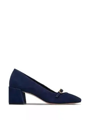 Bernardo Amelie Buckle-detail Suede Pumps - Blue