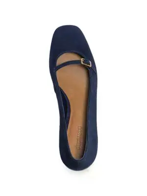 Bernardo Amelie Buckle-detail Suede Pumps