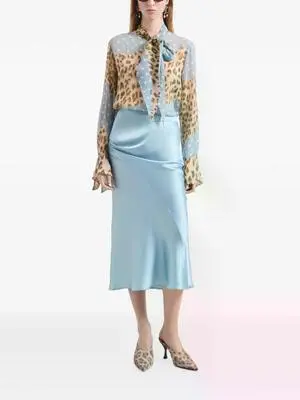 Nina Ricci Draped Midi Skirt